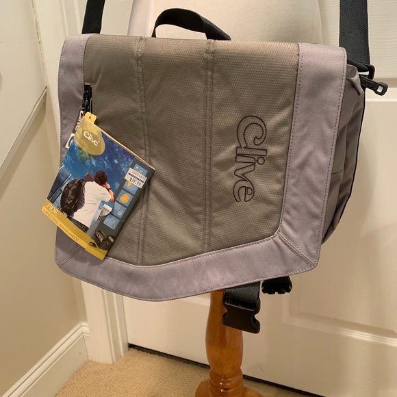 Clive | Bags | Nwt Clive Messenger Slim Bag Adjustable Strap | Poshmark